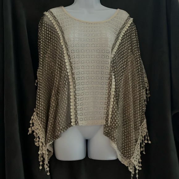 Ryu | Tops | Ryu Small Crochet Poncho Top | Poshmark